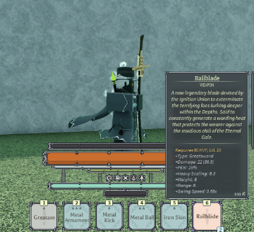 Railblade (Deepwoken) - Roblox - Outros jogos Roblox - GGMAX