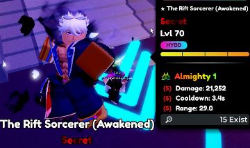 PROMOÇÃO THE RIFT SORCERER / GOJO - Roblox - Anime Defenders - GGMAX