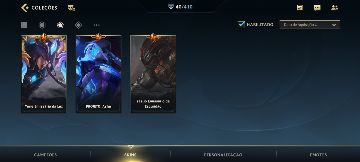 Conta com 40 skins, muitas raras. - League of Legends: Wild Rift ...