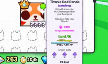 Titanic Red Panda - Roblox - Pet Simulator 99 - GGMAX