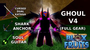 CONTA BLOXFRUIT LVL MAX GHOUL V4 FULL - Roblox - Blox Fruits - GGMAX