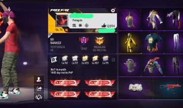 CONTA DE FF COM UMP RUBY CALÇA ANJO E - Free Fire - Contas Free Fire ...