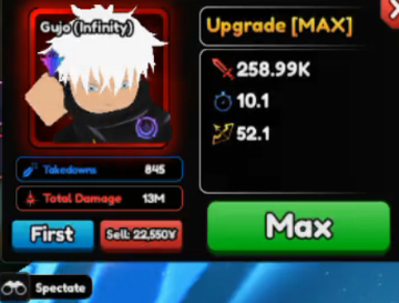 2 rengoku shiny, gojo monarch, alucard, - Roblox - Anime Vanguards - GGMAX