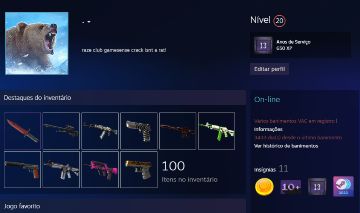 CONTA CS2 COM VAC BAN (INVENTÁRIO DE 10 - Counter Strike 2 - Contas e ...