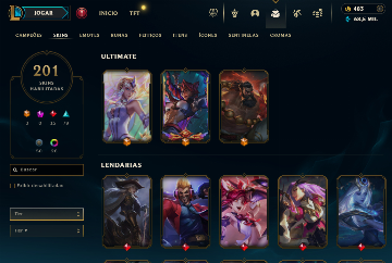 Conta League of Legends - 201 Skins - - League of Legends - Contas - GGMAX