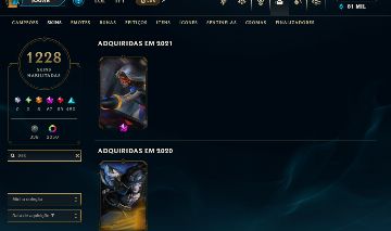 1228 SKINS com PAX TWISTED FATE, Riven - League of Legends - Contas - GGMAX