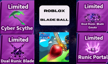 BLADE BALL - Cyber Scythe + Dual Runic - Roblox - Blade Ball - GGMAX