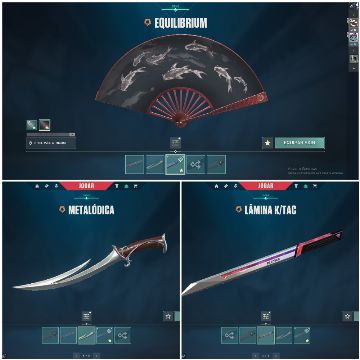 45 skins e 3 facas !! (equilibrium, - Valorant - Contas (email não ...