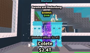 Garama madundung diamante 225m/s steal - Roblox - Roube um Brainrot - GGMAX