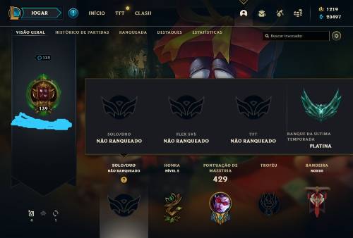 Plat 1 última season MMR de Dima R$550 - League of Legends - Contas - GGMAX