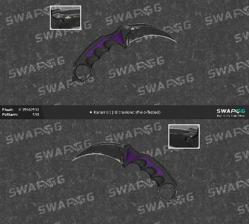Karambit | Ultraviolet (Field-Tested) - Counter Strike 2 - Skins - GGMAX