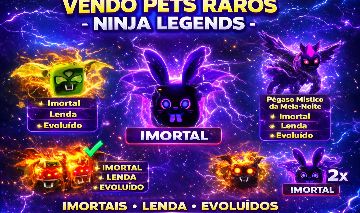 Pets Raros Ninja Legends (Imortais, - Roblox - Outros jogos Roblox - GGMAX