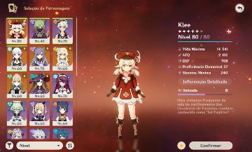 CONTA AR 49 com KLEE, AYAKA, KEKING, - Genshin Impact - Contas - GGMAX