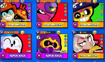 CONTA 71K VARIOS R35 FAMA SOLAR +200 - Brawl Stars - GGMAX