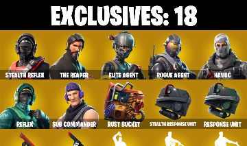 49 SKINS STEALTH REFLEX S3 FULL BATTLE - Fortnite - Contas Fortnite - GGMAX