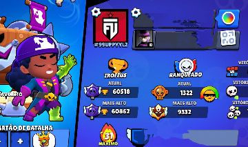 CONTA 60K COM RANK 35 - Brawl Stars - GGMAX