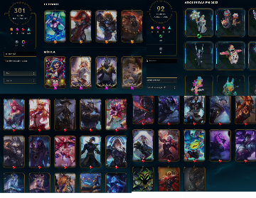 Continha de lol 445 nv, 301 skins, 92 - League of Legends - Contas - GGMAX
