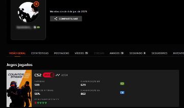 Conta CS LEVEL 10 FACEIT E 20 NA GC - Counter Strike 2 - Contas e ...