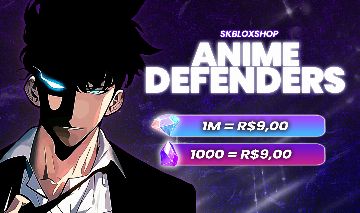 1M Gemas (9,00R$) | 1K Trait Reroll - Roblox - Anime Defenders - GGMAX