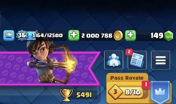 Conta Clash Royale 2 milhoes de coins + - Clash Royale - GGMAX