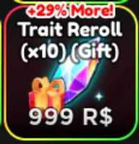 10 Trait Reroll Anime Adventures - Roblox - Outros jogos Roblox - GGMAX