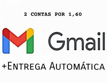 2× CONTAS GMAIL NOVAS ENTREGA - Emails - GGMAX