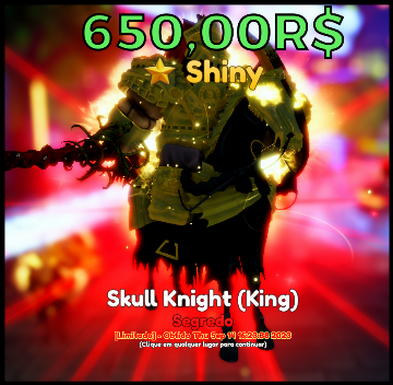 SHINY SKULL KNIGHT (ANIME ADVENTURES) - Roblox - Anime Adventures - GGMAX