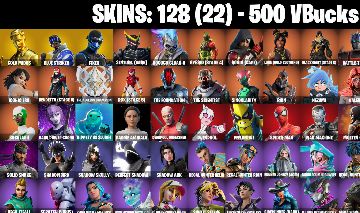 128 skins | Gold Midas Blue Striker | - Fortnite - Contas Fortnite - GGMAX