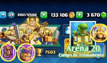 Conta Clash Royale, Arena 20, Campo de - Clash Royale - GGMAX