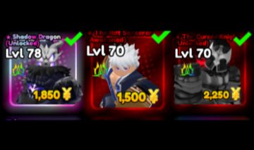 Shadow Dragon, Gojo, Igris - Almighty - Roblox - Anime Defenders - GGMAX