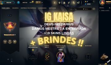 CONTA LOL IG KAISA |19 SKINS LINDAS!| + - League of Legends - Contas ...