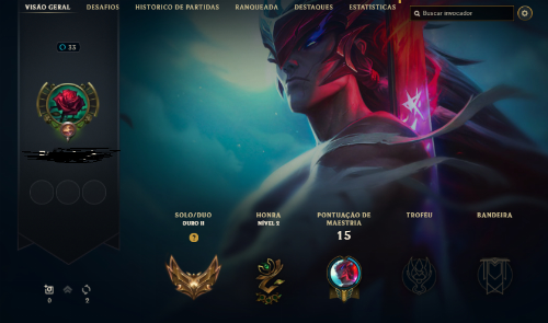 CONTA GOLD 1 COM 63% WINRATE - League of Legends - Contas (email não ...