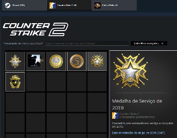 CONTA STEAM MAIN PRIME CS MEDALHAS - Counter Strike 2 - Contas e outros ...