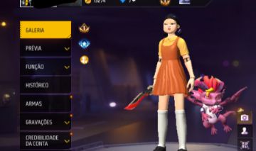 Conta iniciante com skin da boneca do - Free Fire - Contas Free Fire ...