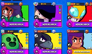 Conta Brawl Stars 3 lendários, shell - Brawl Stars - GGMAX