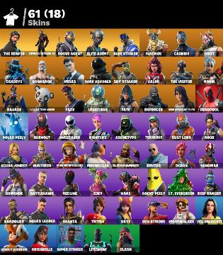 61 SKINS+S3,4,5 FULL+MIDAS - Fortnite - Contas Fortnite - GGMAX