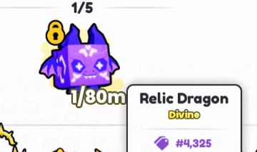 Relic Dragon 1/80 M - Roblox - Pets Go - GGMAX