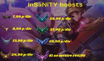 Elojoboost InSaNiTY - League of Legends - Serviços e Boosting - GGMAX